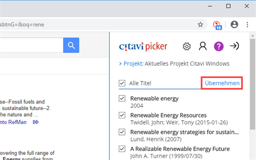 Citavi Picker for Edge - Reference & Knowledge Management