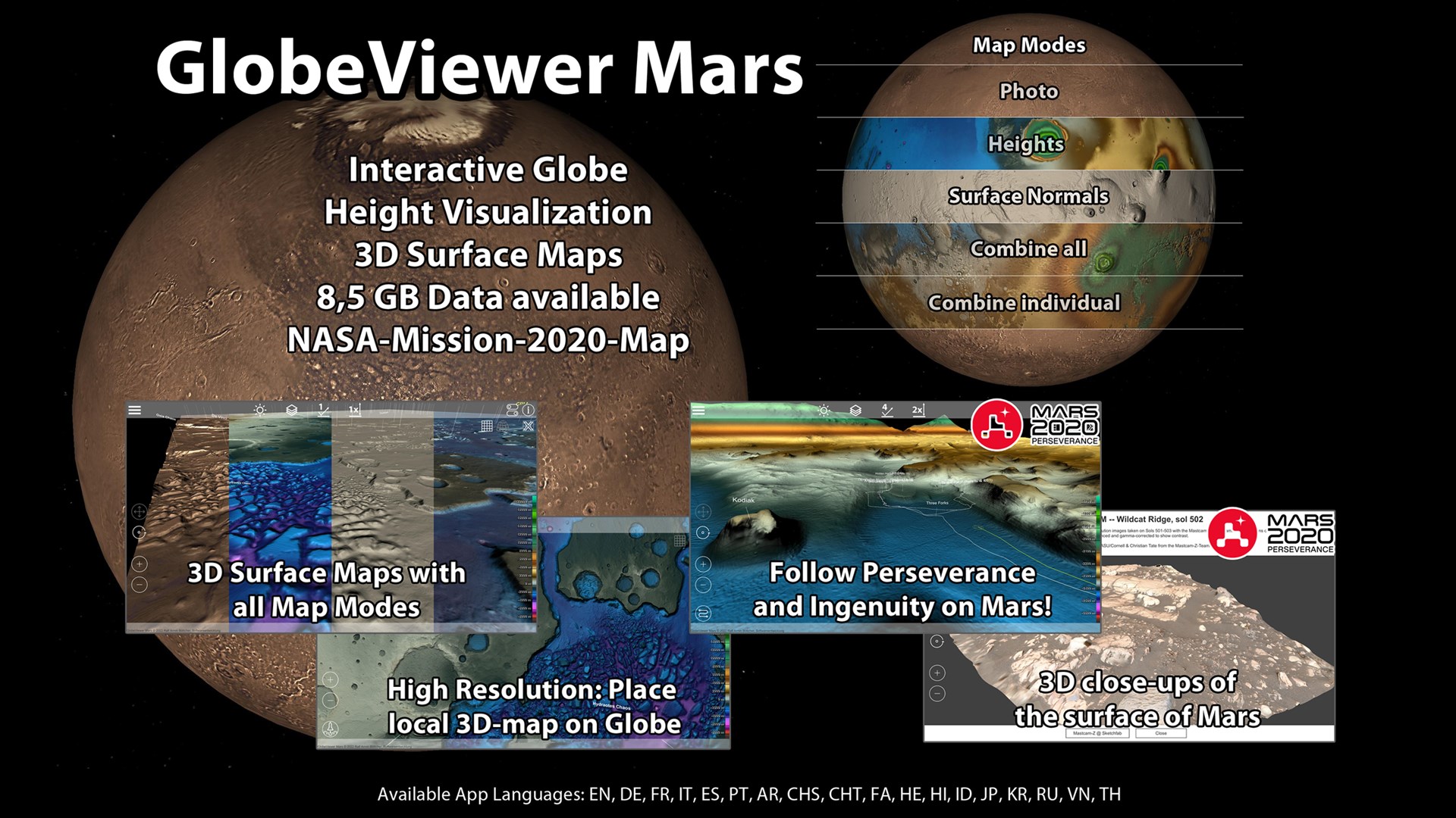 Hi Res Mars Planet Map