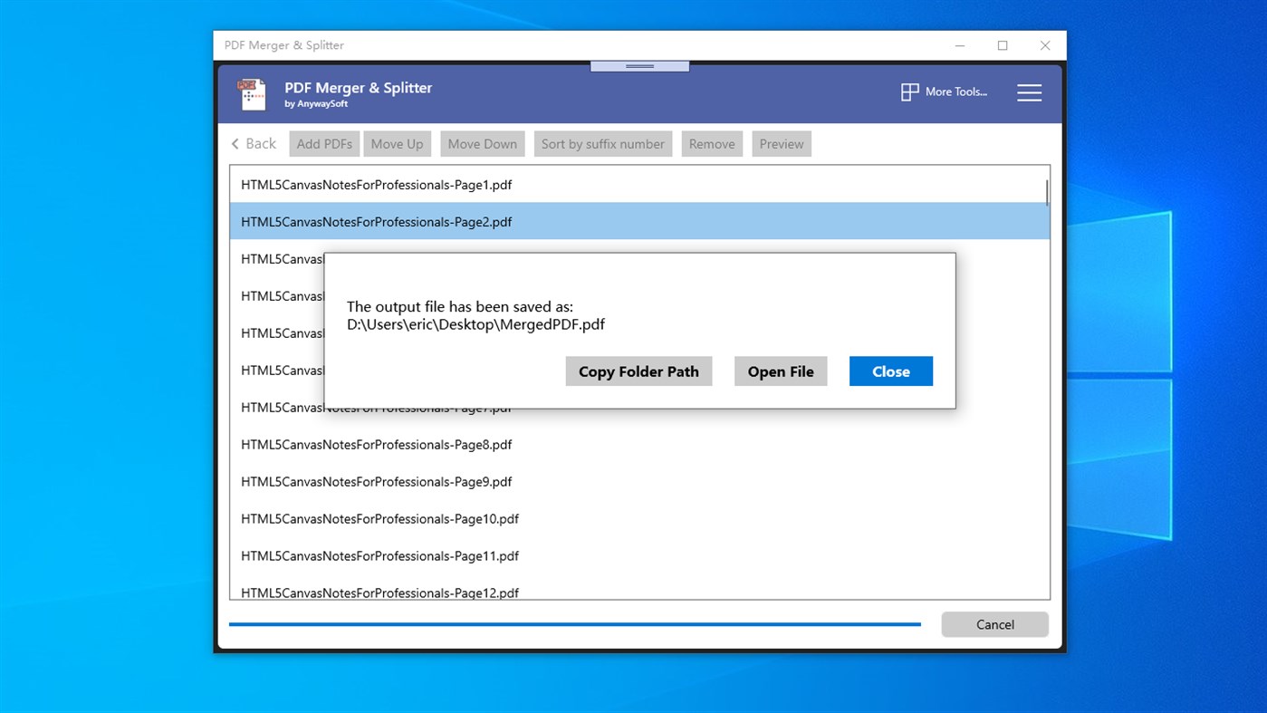 PDF Merger & Splitter (przez AnywaySoft, Inc.) - (Windows Aplikacje) — AppAgg