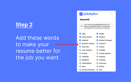 Jobalytics: ATS Resume Keyword Analyzer & Checker