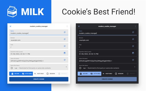 MILK — Modern Cookie Manager for Chrome