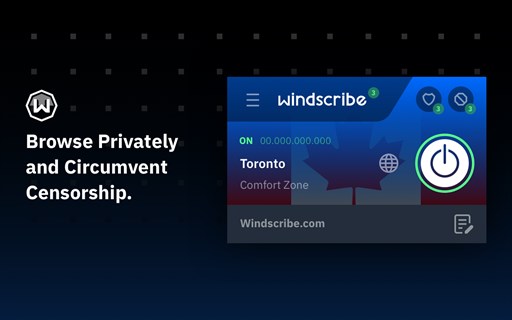 Windscribe - Free Proxy & Ad Blocker VPN Extension