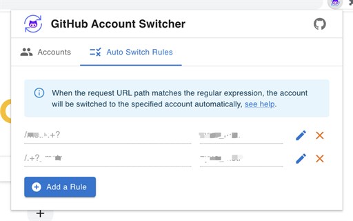 GitHub Account Switcher - Complemento de edge