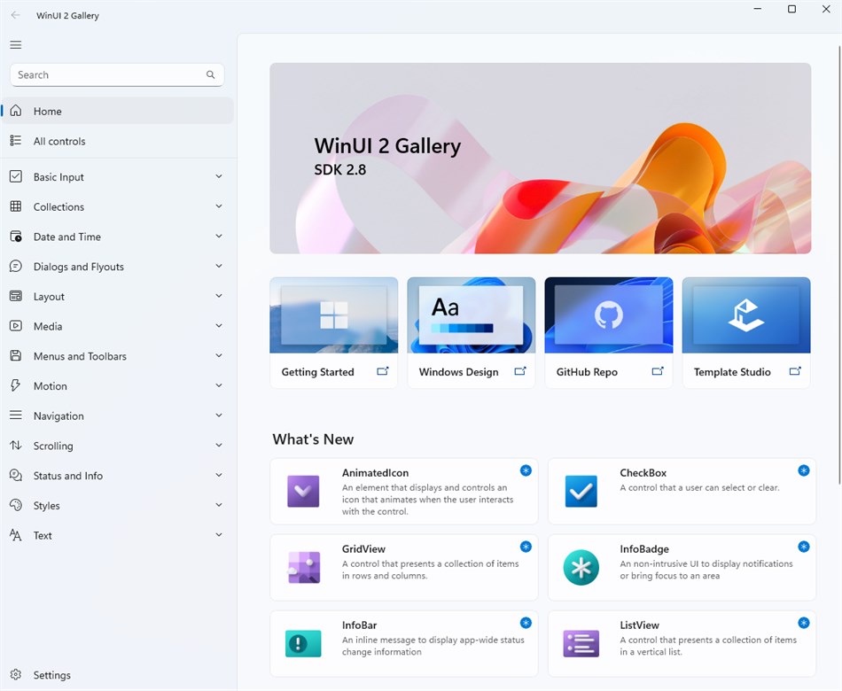 WinUI 2 Gallery (by Microsoft Corporation) - (Windows Apps) — AppAgg