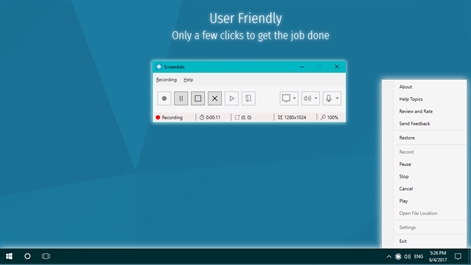 Grave em vídeo a própria tela com este app para Windows 10, Screenbits (grátis temporariamente ...