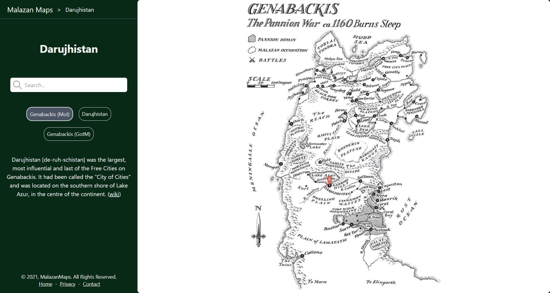 Malazan Book Of The Fallen Map
