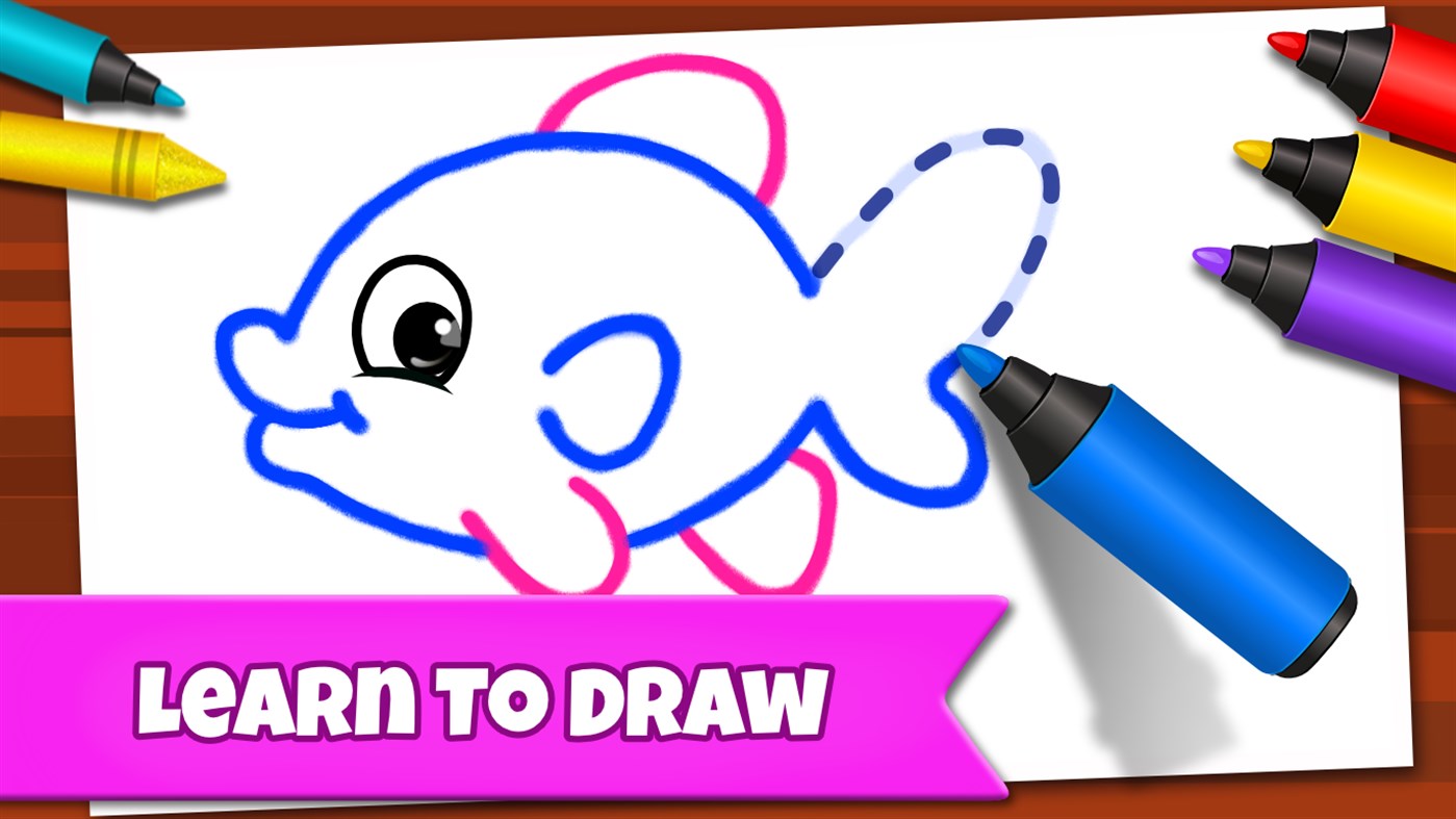 Drawing Games: Draw & Color For Kids (by RV AppStudios) - (Windows ...