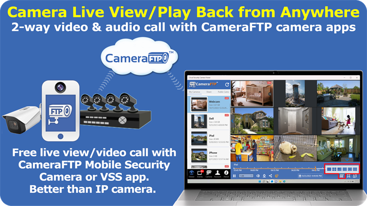 CameraFTP IP Security Camera Viewer - Live View & Playback (przez Drive ...