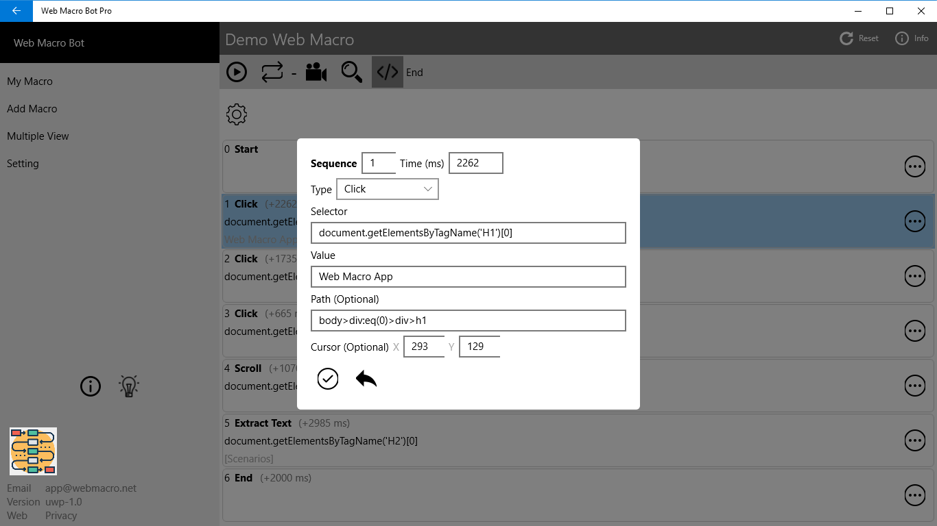 Web Macro Bot от ‪Aifen App‬ - (Windows Приложения) — AppAgg