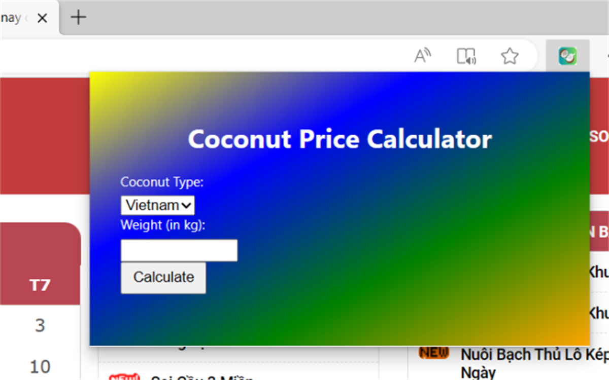 Coconut Price Calculator - Easy Coconut Pricing