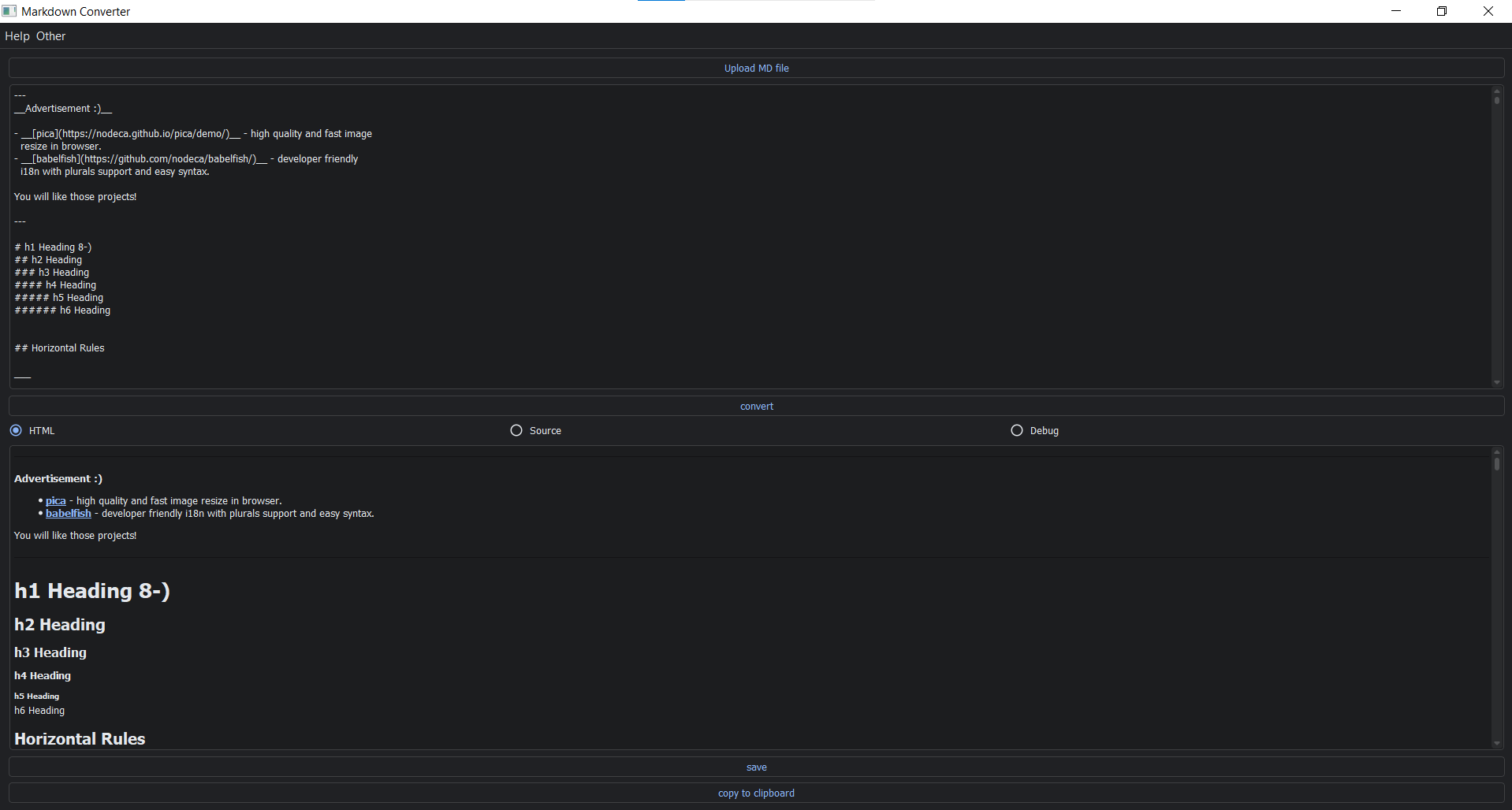 Markdown to HTML Converter下载 - Markdown to HTML Converter电脑应用下载 | 电脑好玩网