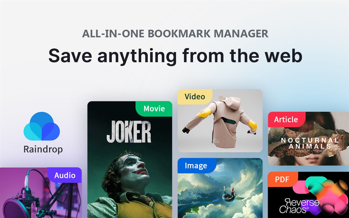 Raindrop.io - Complemento do edge