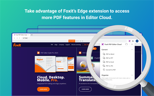 Foxit PDF Editor Cloud: Edit & Convert PDFs Fast
