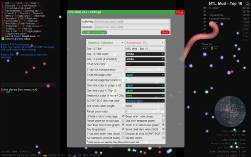 NTL MOD for Slither.io - Pro Player Enhancements