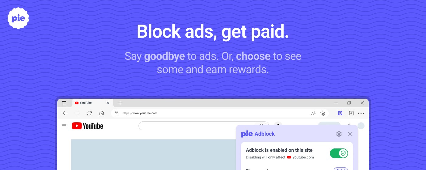 Pie Adblock - Free YouTube & Twitch Ad Blocker