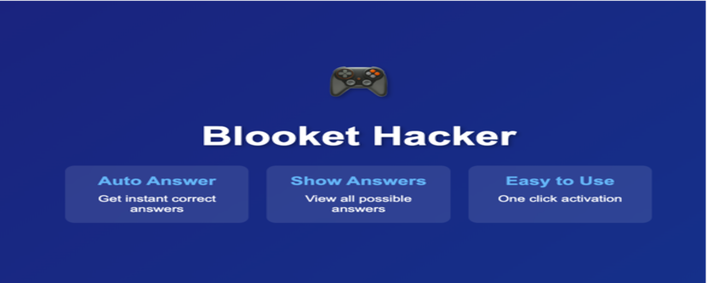 Blooket Hacker — Instant Correct Answers