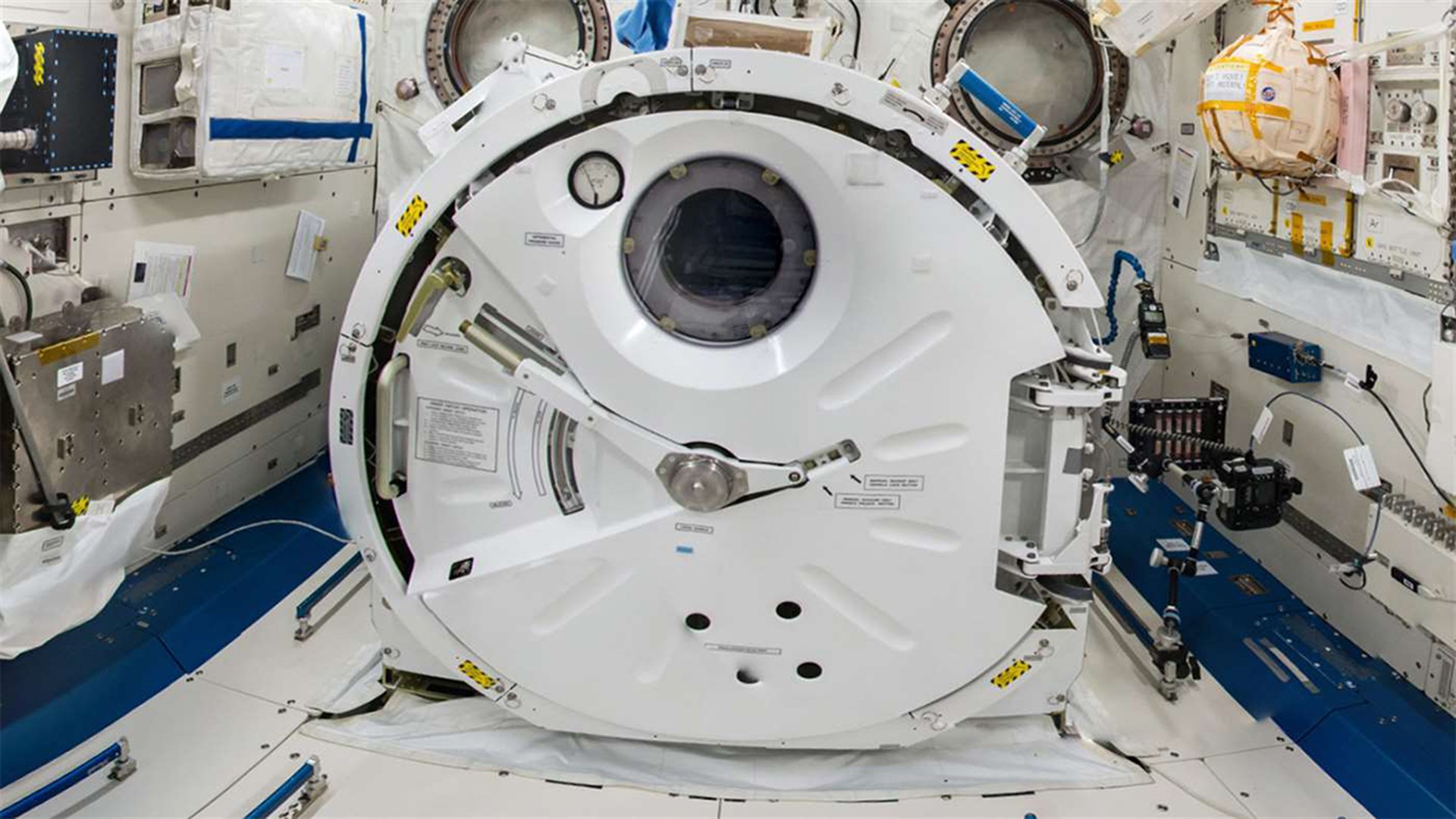 Inside Space Station Door