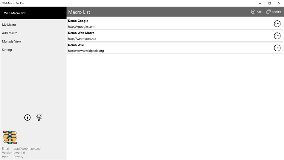 Web Macro Bot (от Aifen App) - (Windows Приложения) — AppAgg