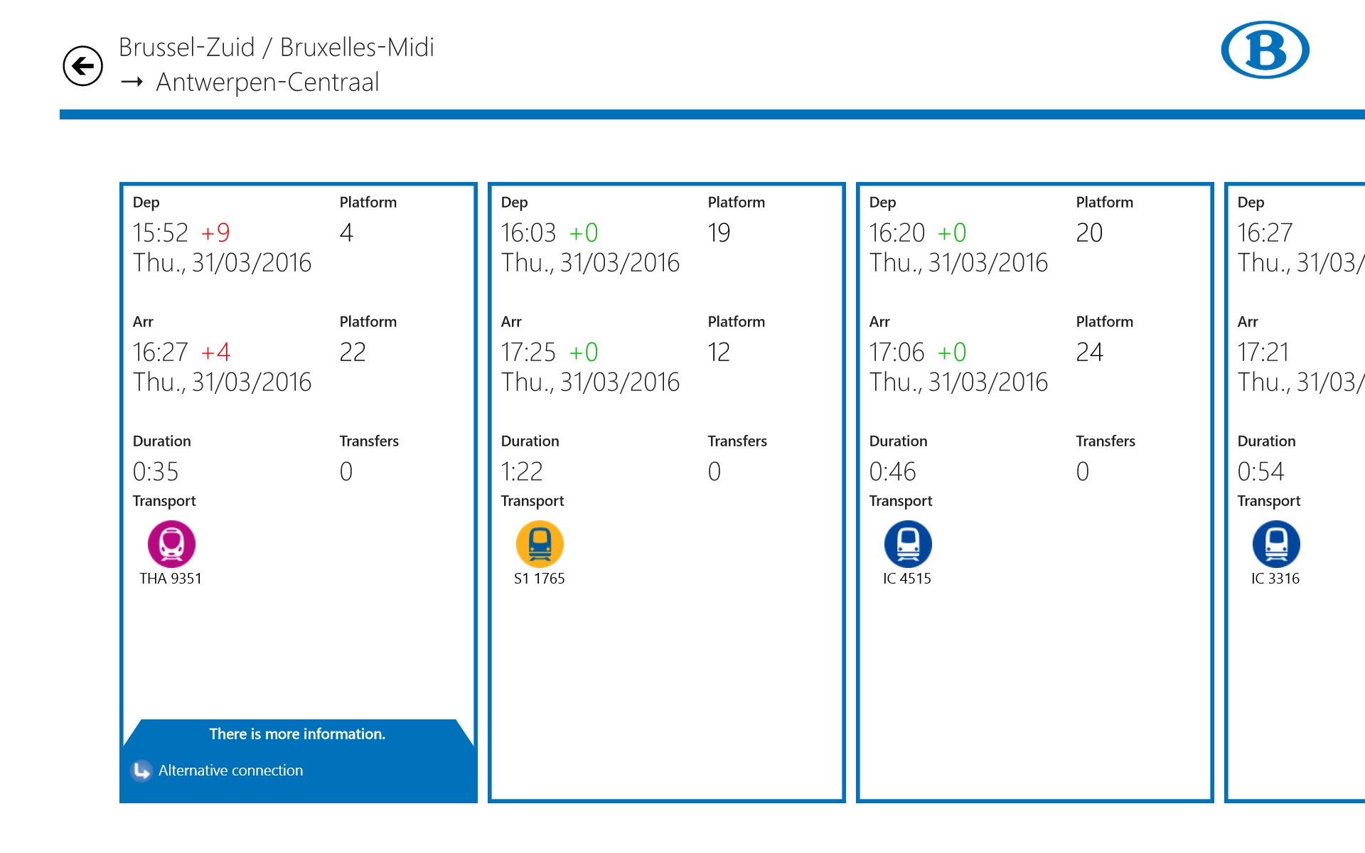 Realtime Nmbs