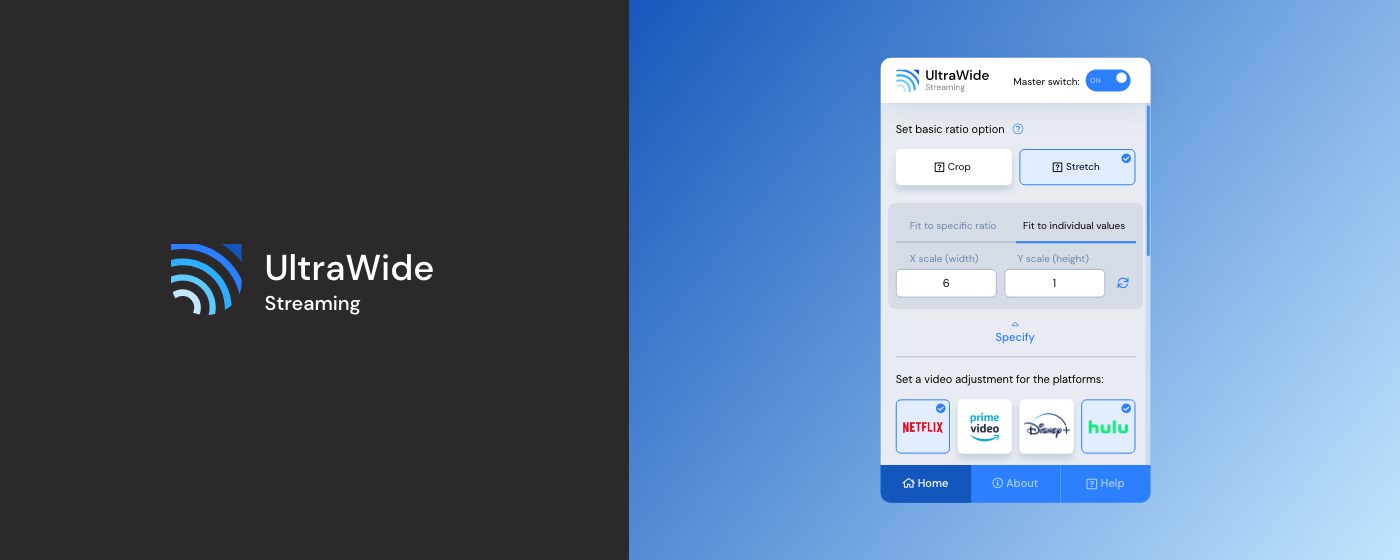 UltraWide Streaming: Custom Fullscreen Ratios