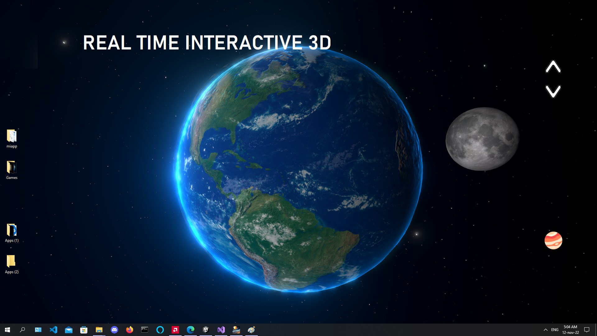 Solar System Real Time Map