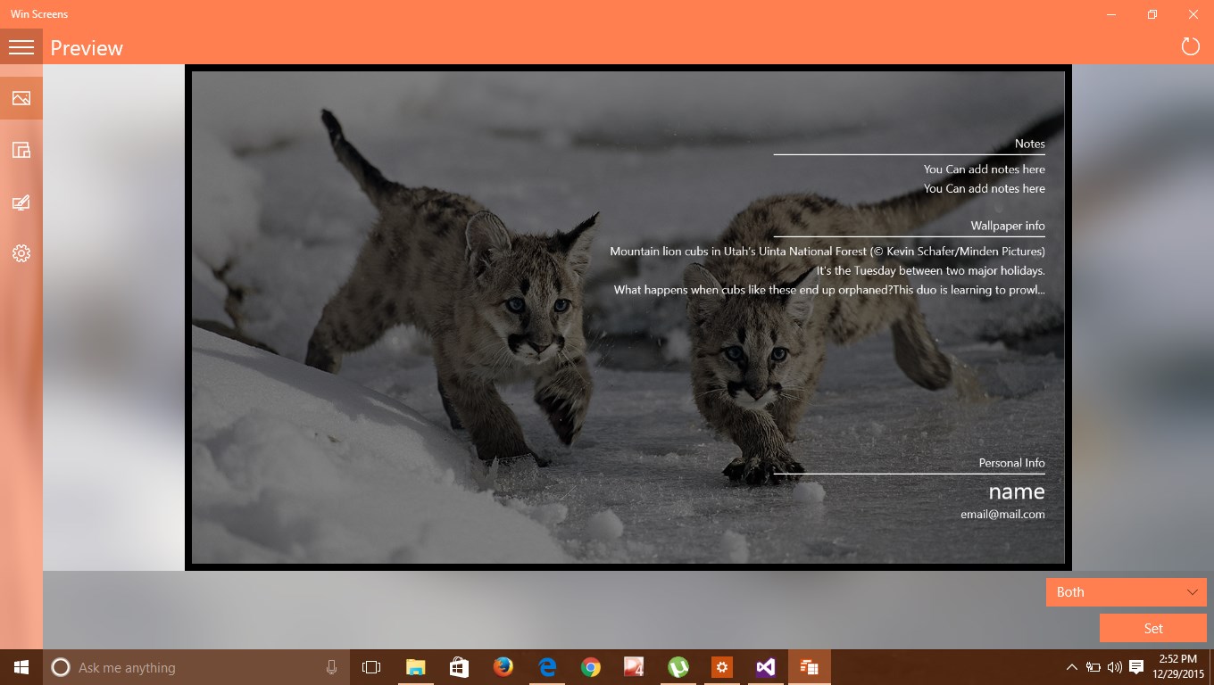 Developer Submission: Set Your windows 10 device’s screen with a style.