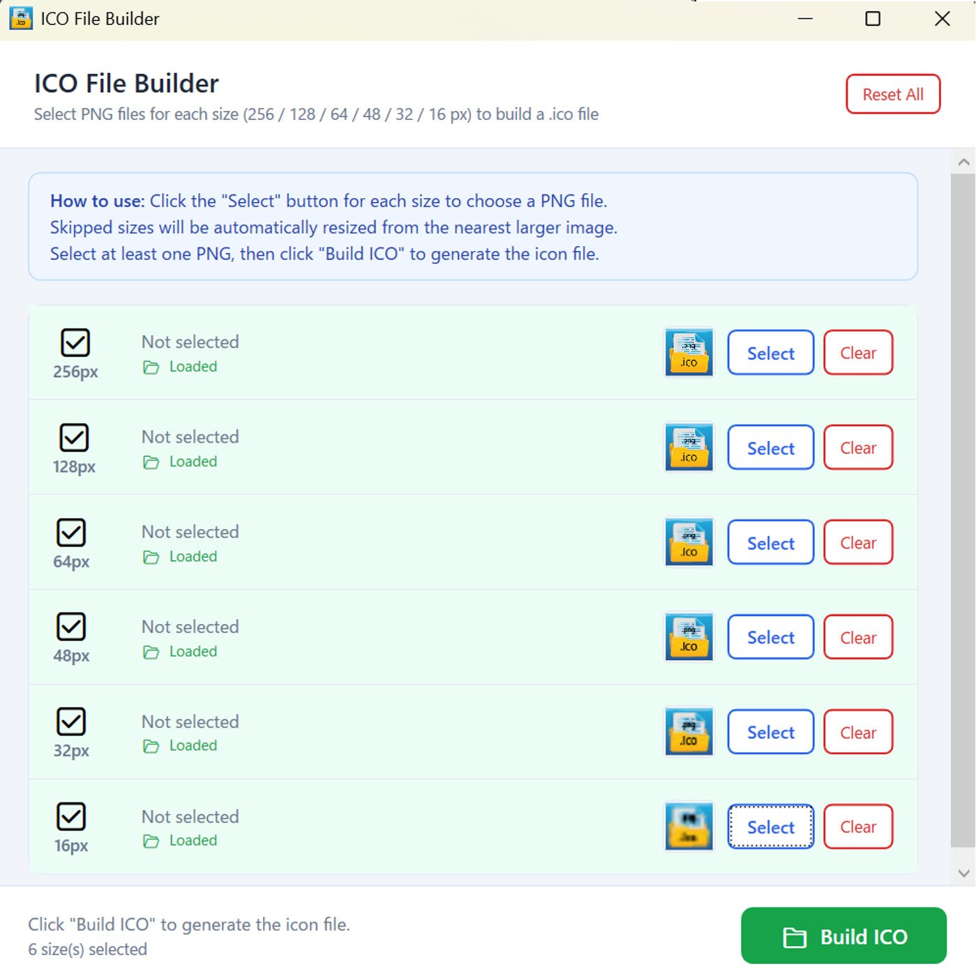 Ico File Size