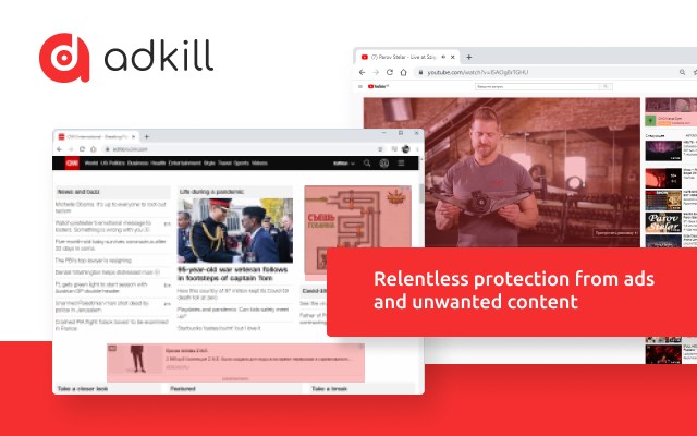 Adkill - Adblock software - obmbbppggfnabhdbepdbmpcjfckkoljl - Extpose