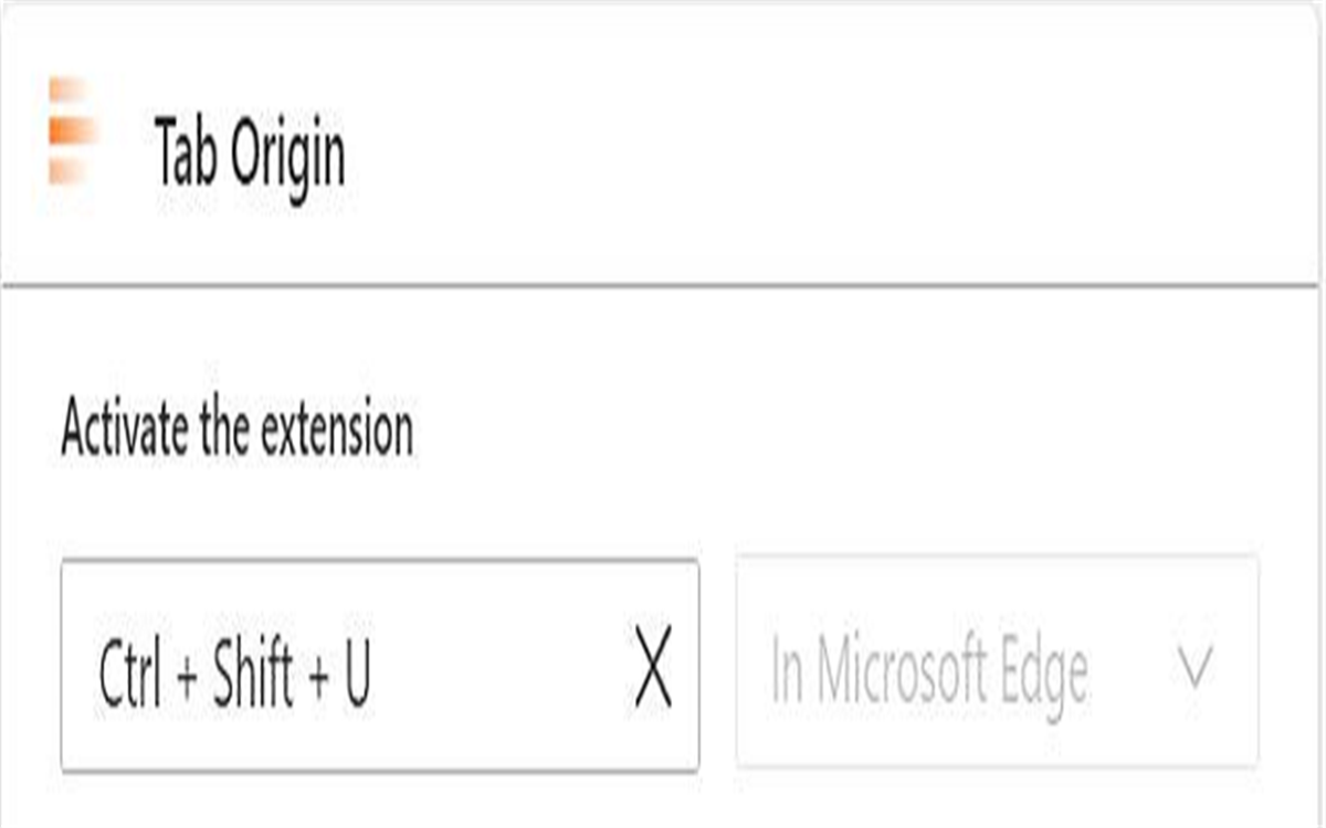 Tab Origin - Complemento de edge