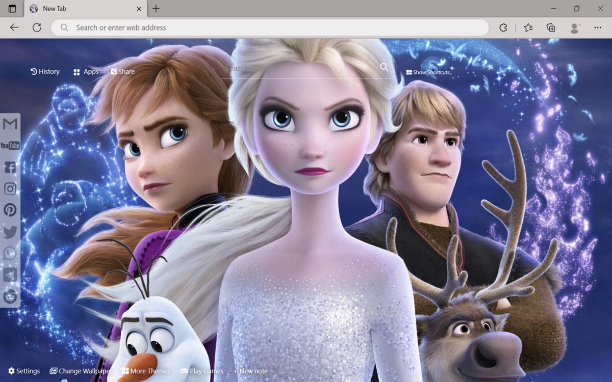 Disney Frozen Wallpaper - Complemento do edge