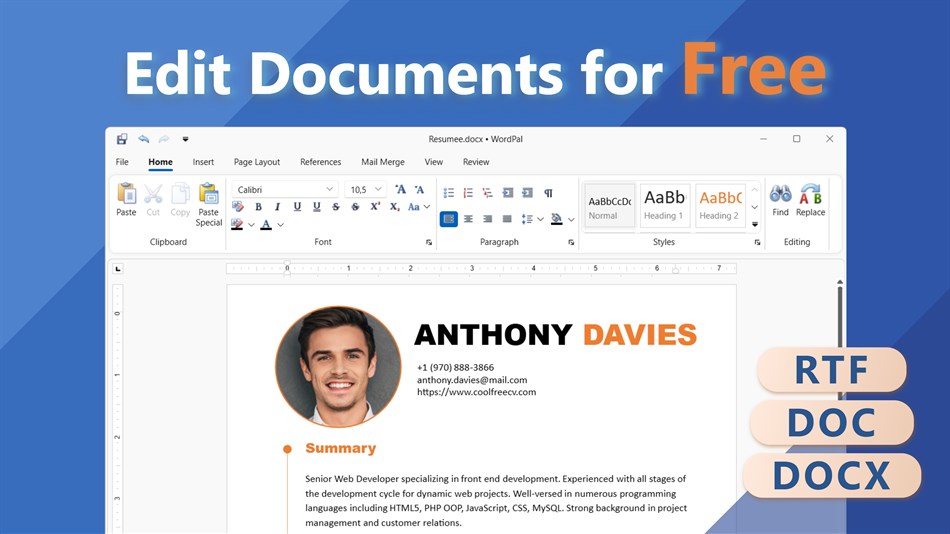 WordPal - Edit DOCX (by Tim Grabinat) - (Windows Apps) — AppAgg