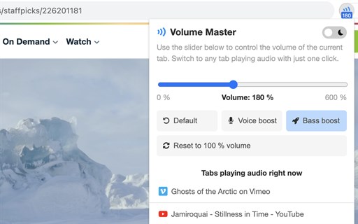 Volume Master - Complemento do edge
