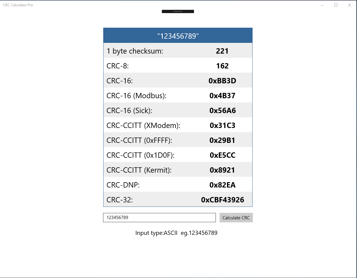 Crc16 modbus