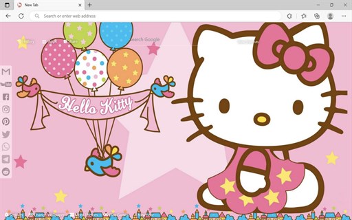 Hello Kitty Wallpaper - Custom HD New Tab Background