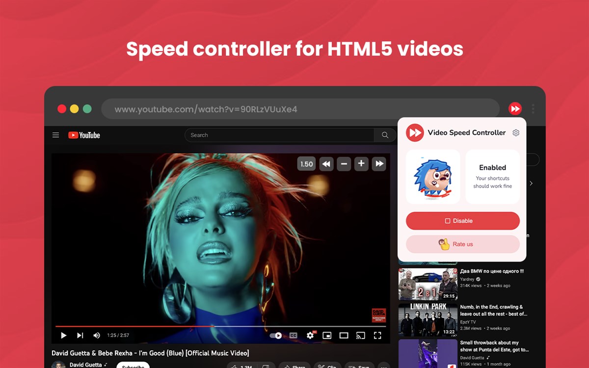 Video Speed Controller - Manage HTML5 Video Playback Speed