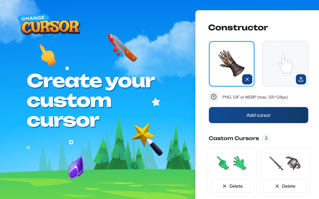 Change Cursor - Custom Cursor for Edge Edge add-on