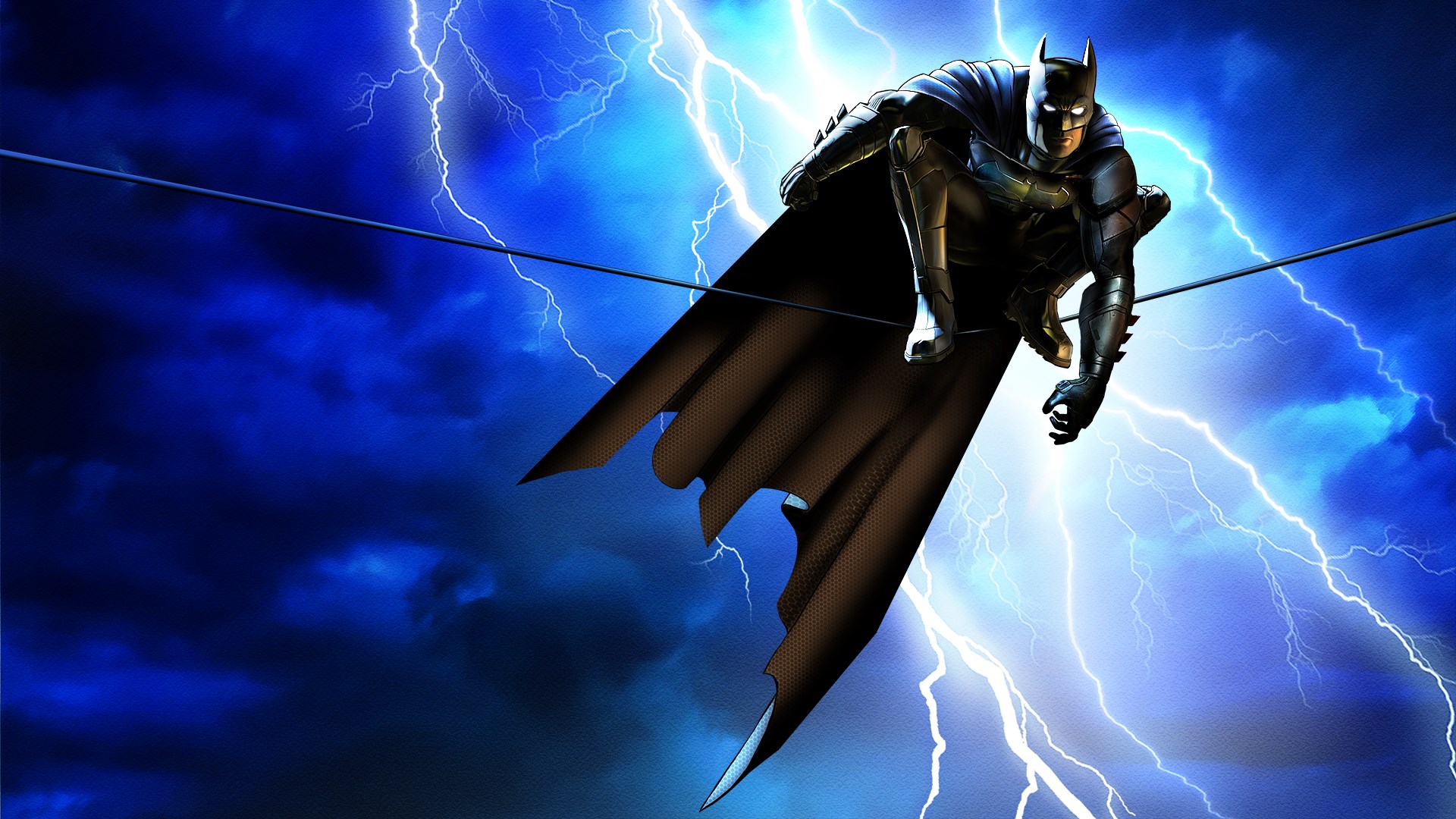 Batman The Animated Series Wallpaper Lightning