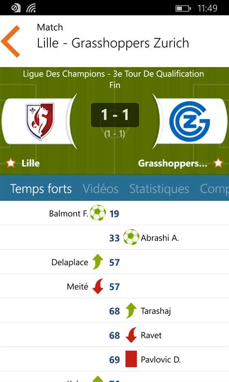 Recevoir Scores en Direct - Livescore SportyTrader Foot - Microsoft ...