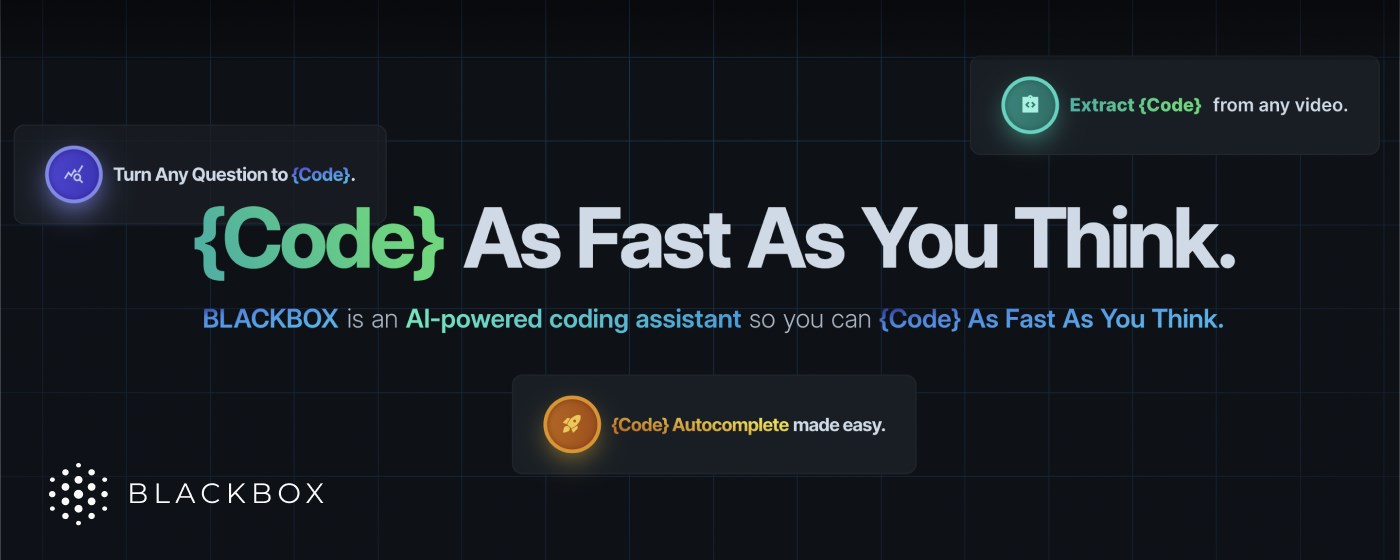 Blackbox: Fast Code Copy from Videos & Images