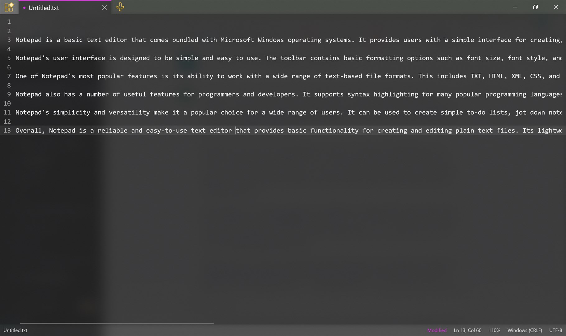 Simple Text For Windows