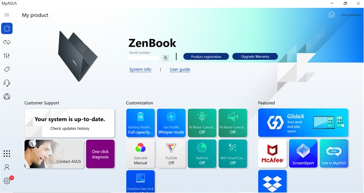 MyASUS de ‪ASUSTeK COMPUTER INC.‬ - (Windows Aplicaciones) — AppAgg