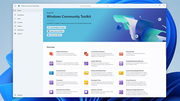 Windows Community Toolkit Gallery 来自 Microsoft Corporation - (Windows ...