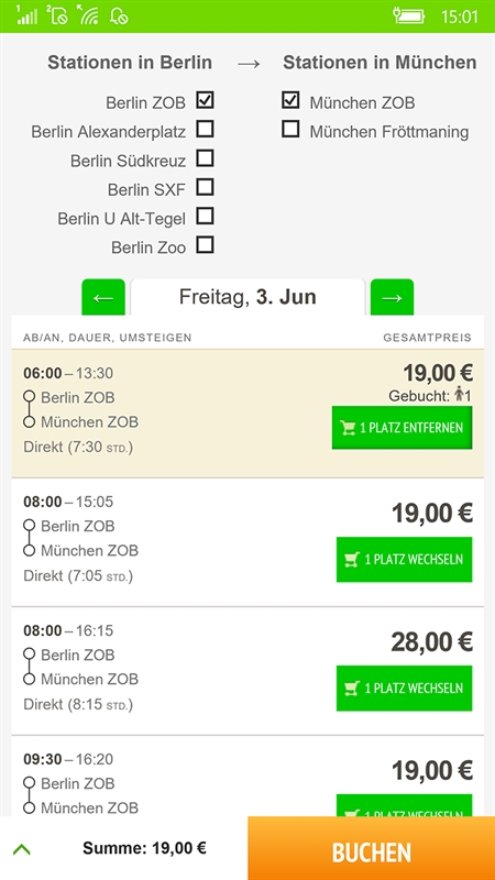 Flixbus - Verspätungsalarm und kostenlose Umbuchung für ...