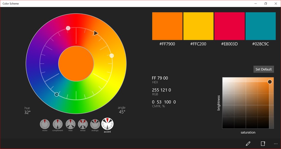 Color Scheme (作者 TiSoft) - (Windows アプリ) — AppAgg