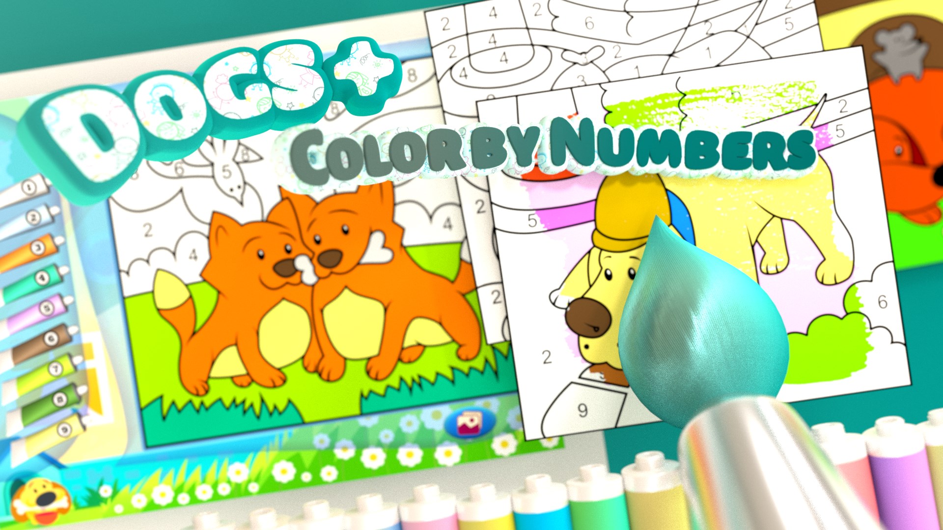 Color by Numbers - Dogs + | Xbox Clips & Screenshots