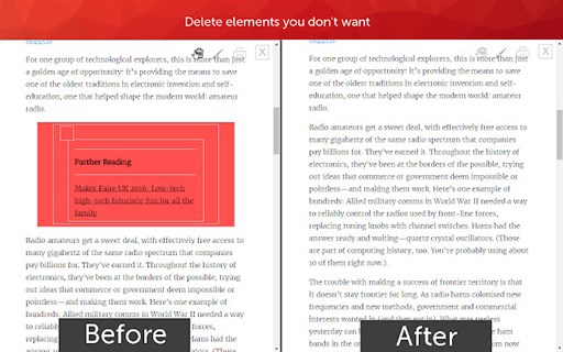Just Read - Customizable Reader Extension