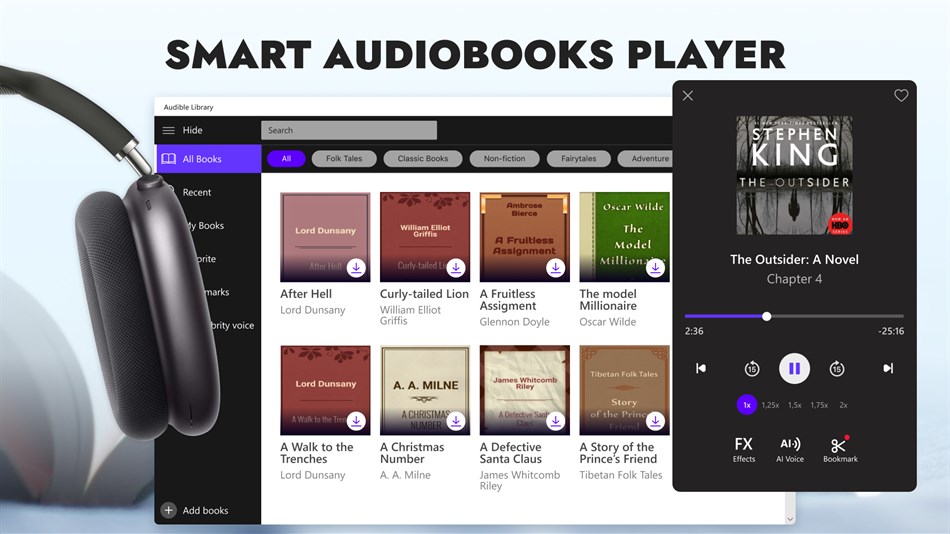 Audio Books Library - Bookmate & Epub Reader (by EcoComputers ...