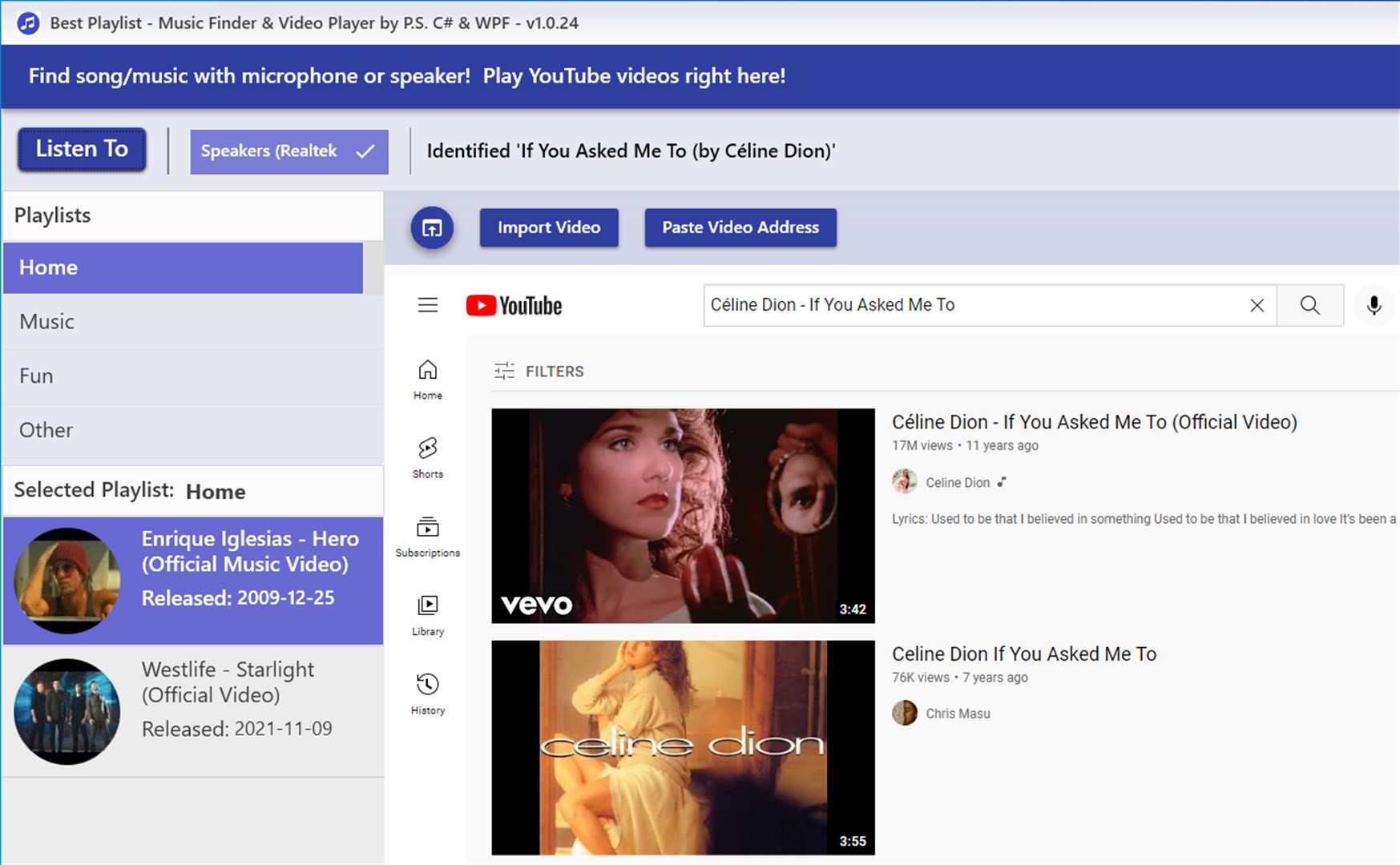 Web Video Player Playlist