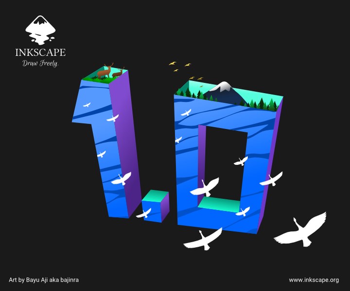 Inkscape Draw Freely Logo