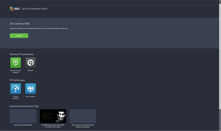 AVG Download Center (by AVG Technologies) - (Windows Apps) — AppAgg